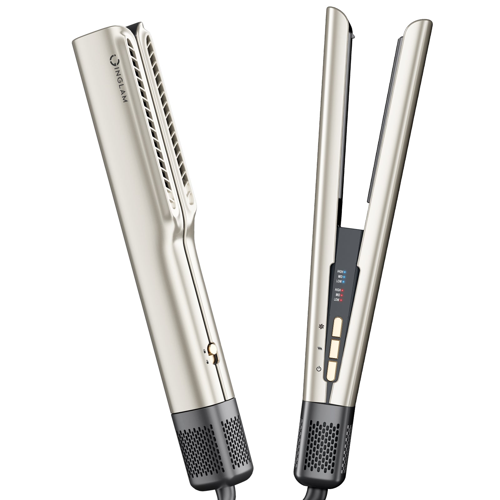 IG INGLAM Air Straightener - Advanced One-Step High-Speed Airflow Hair ...